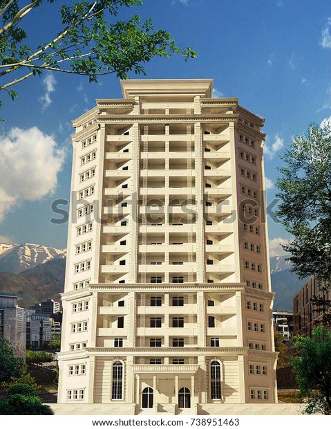 3d Rendering Design Classical Tower Stock Illustration 738951463 ...