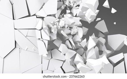 5,067 3d white wall break Images, Stock Photos & Vectors | Shutterstock