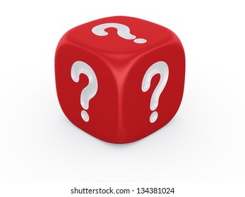 Dice Question Mark Symbol Isolated On: ภาพประกอบสต็อก 321243908 ...