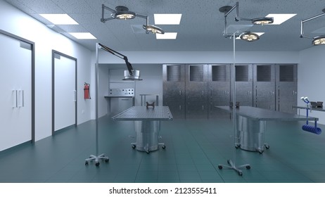 3d Rendering Dissection Room Stock Illustration 2123555411