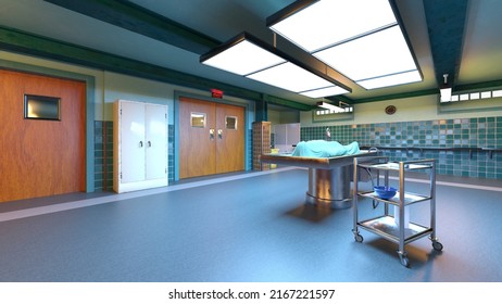 3d Rendering Dissection Room Stock Illustration 2167221597 | Shutterstock
