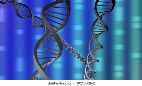 3d Rendering Dna Helix Stock Illustration 1921780862 | Shutterstock