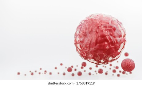 3d Rendering Embryonic Red Stem Cell Stock Illustration 1758819119 ...