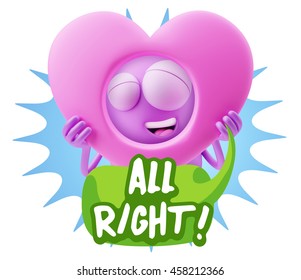 3d Rendering Emoticon Character Face Expression Stock Illustration ...