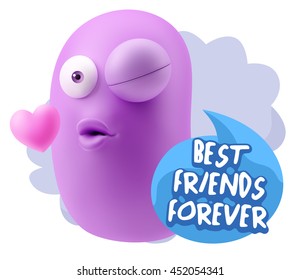 3d Rendering Emoticon Face Saying Best Stock Illustration 452054341 ...