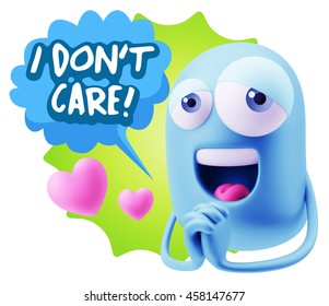 3d Rendering Emoticon Face Saying Dont Stock Illustration 458147677 ...