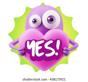 3d Rendering Emoticon Face Saying Hi 스톡 일러스트 458173870 | Shutterstock
