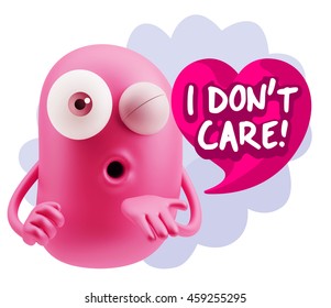 3d Rendering Emoticon Face Saying Dont Stock Illustration 459255295 ...