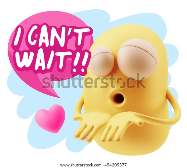 3d Rendering Emoticon Face Saying Cant 스톡 일러스트 454205377 | Shutterstock