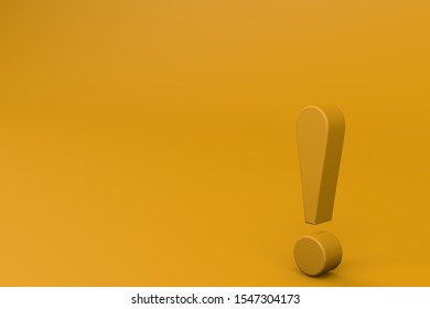 White Exclamation Mark On Yellow Background Stock Illustration 1927468052