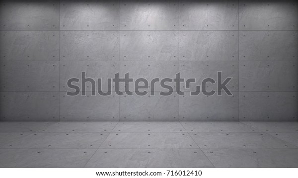 3d Rendering Exposed Concrete Wall Stock Illustration 716012410 ...