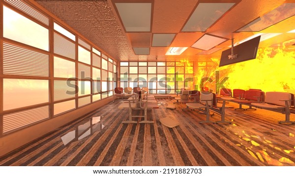 3d Rendering Fire Scene Stock Illustration 2191882703 | Shutterstock