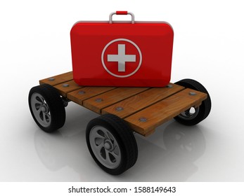 3d Rendering First Aid Kit 스톡 일러스트 1588149643 | Shutterstock