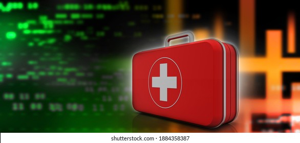 3d Rendering First Aid Kit Stock Illustration 1884358387 | Shutterstock