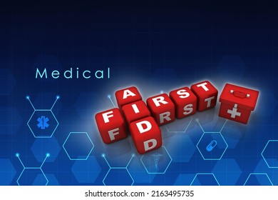 3d Rendering First Aid Kit Stock Illustration 2163495735 | Shutterstock