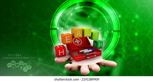 3d Rendering First Aid Kit Stock Illustration 2191389909 | Shutterstock