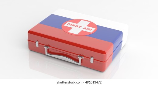 3d Rendering First Aid Kit Isolated: стоковая иллюстрация, 402913426 ...