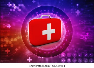 3d Rendering First Aid Kit Stock Illustration 632169284 | Shutterstock