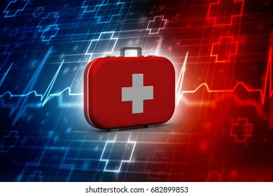 3d Rendering First Aid Kit Stock Illustration 682899853 | Shutterstock