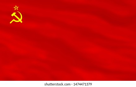 Ussr Flag Graphic Sign Official Colors Stock Vector (Royalty Free ...
