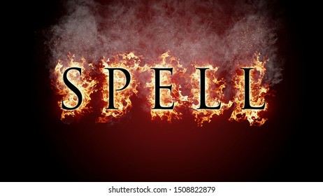 3d Rendering Flame Fire Epic Text: ภาพประกอบสต็อก 1508824955 | Shutterstock