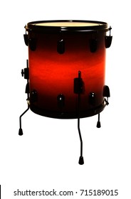 3d Rendering Floor Tom Drum Isolated Stock Illustration 715189015 ...