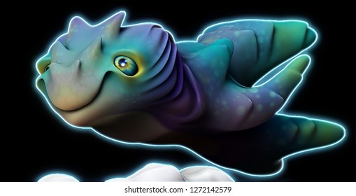 3d Rendering Flying Creature Stock Illustration 1272142579 | Shutterstock
