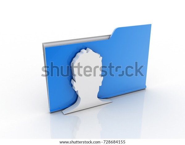 3d Rendering Folder Man Face Stock Illustration 728684155 | Shutterstock