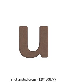 3d Rendering Font Leather Lowercase U 스톡 일러스트 1285545946 | Shutterstock