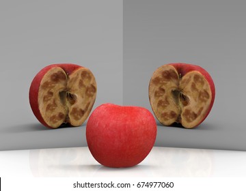 827 Rotten apple slice Images, Stock Photos & Vectors | Shutterstock