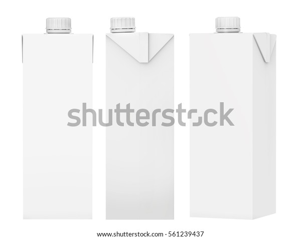 3d Rendering Front View Milk Juice Stock Illustration 561239437 ...