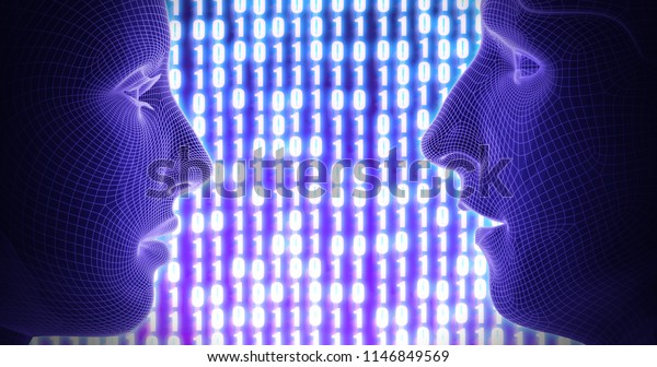3d Rendering Futuristic Artificial Intelligence Robot 库存插图 1146849569 ...