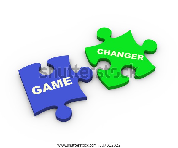 3d Rendering Game Changer Puzzle Pieces Stock Illustration 507312322 ...