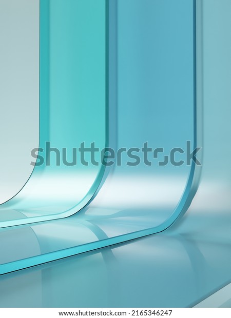 3d Rendering Geometric Abstract Shape Acrylic Stock Illustration ...