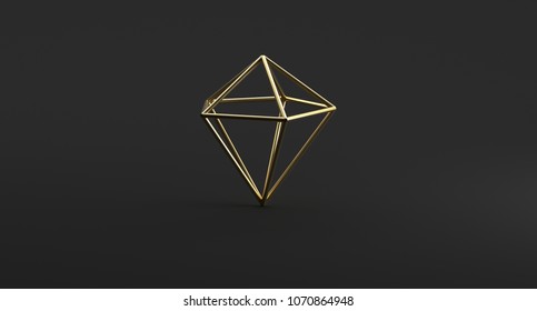 3d Rendering Geometric Realistic Looking Mesh Stock Illustration ...