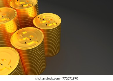 3d Rendering Gold Coin Object Isolated Stock Illustration 772071970 ...