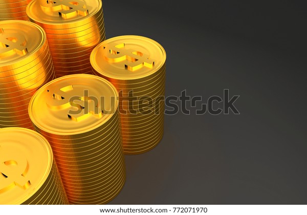3d Rendering Gold Coin Object Isolated Stock Illustration 772071970 ...