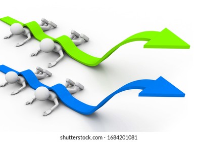 3d Rendering Graph Rising Stock Illustration 1684201081 | Shutterstock