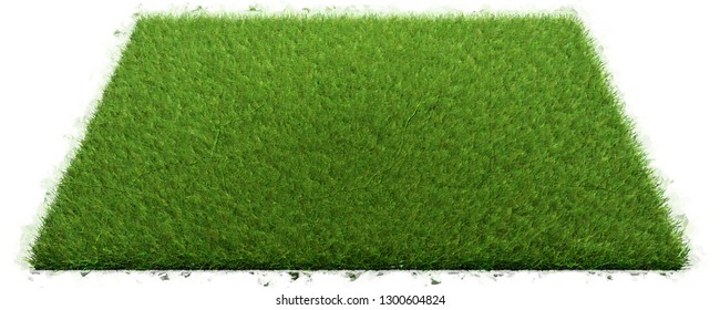3d Rendering Grass Patch Isolated On Stock Illustration 1300604824 ...