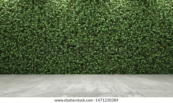 3d Rendering Green Wall Stock Illustration 1471230389