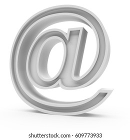 3d Rendering Grey Material Email Symbol Stock Illustration 609773933 ...