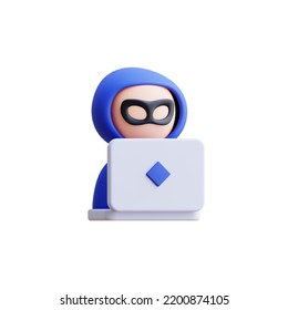 3d Rendering Hacker Icon Illustration Stock Illustration 2200874105 ...