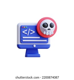 3d Rendering Hacking Icon Illustration Stock Illustration 2200874087 ...