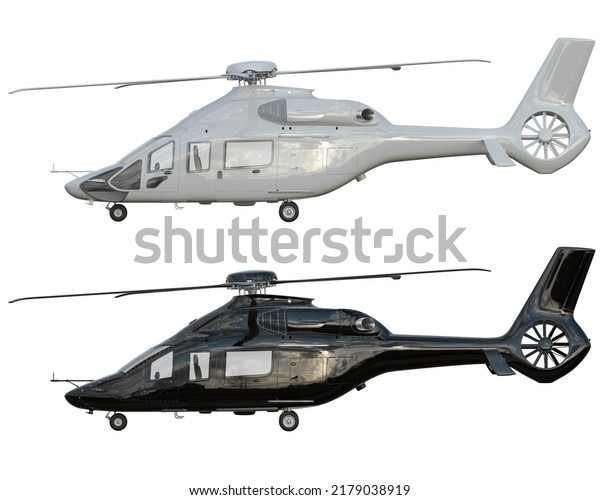 3d Rendering Helicopter Template On White Stock Illustration 2179038919 ...