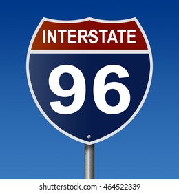 3d Rendering Highway Sign Interstate Route 스톡 일러스트 464522339 | Shutterstock