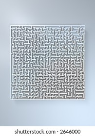 3d Rendering Huge Confusing Maze Dont Stock Illustration 2646000 ...