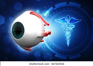 3d Rendering Human Eye Dissection Anatomy: Stockillustration 467263565 ...