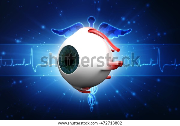3d Rendering Human Eye Dissection Anatomy Stock Illustration 472713802 ...