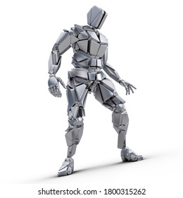 Ilustrasi Stok 3d Rendering Humanoid Figure Standing Pose 1800315262 ...