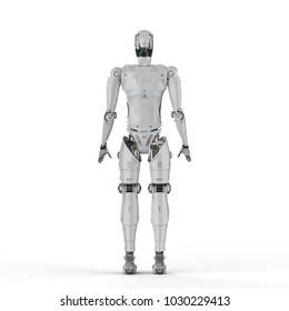 3d Rendering Humanoid Robot Full Body Stock Illustration 1030229413 ...